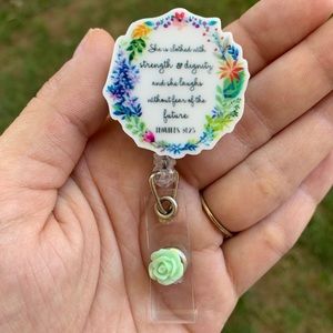 Hand Crafted | Accessories | Bible Verse Badge Holder | Poshmark